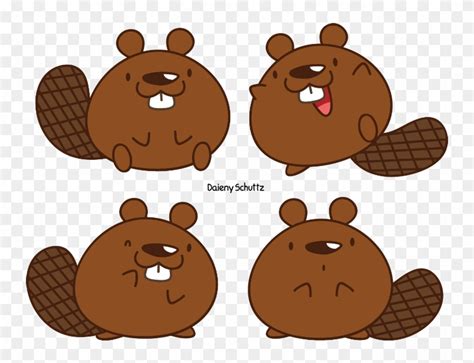 Drawn Beaver Chibi Cute Beaver Drawing Hd Png Download 790x600