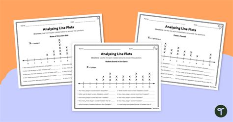 Analyzing Line Plots Differentiated Worksheets Teach Starter