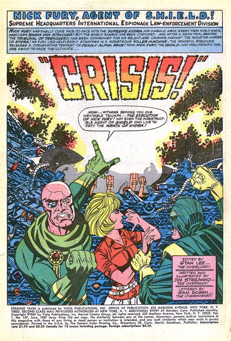 Strange Tales Vol 1 157 Gallery Comic Book Art Wiki Fandom