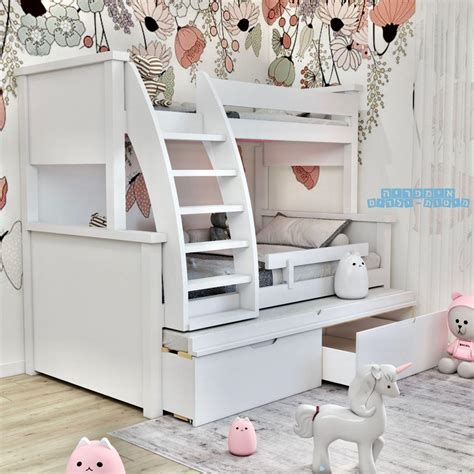 מיטת קומותיים וחצי דגם עדן חלק אימפריה מיטות ילדים