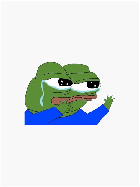 Pepe Crying Sticker For Sale By Doharu Redbubble