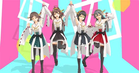 Mmd 【mmd】このすば！【金剛・比叡・榛名・霧島】 はちゅねぎのイラスト Pixiv