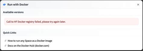Hugging Face刚注册的用户，docker咋运行不了 搞七捻三 Linux Do