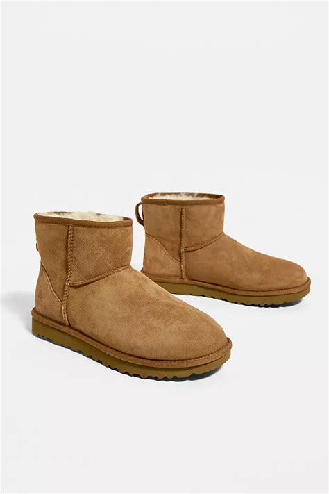 Ugg Classic Mini Ii Chestnut Ankle Boots Urban Outfitters Uk