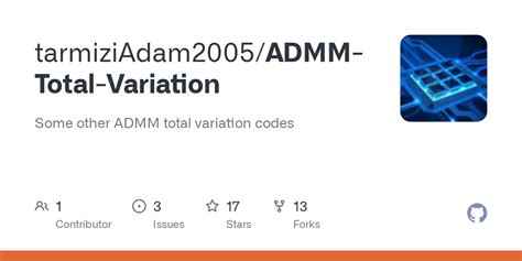 GitHub TarmiziAdam2005 ADMM Total Variation Some Other ADMM Total