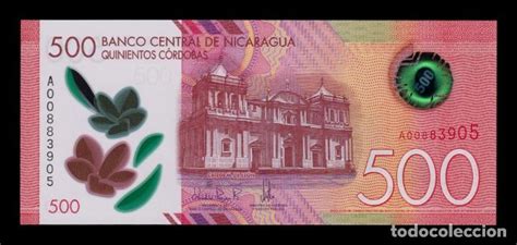 Nicaragua 500 Córdobas 2017 Pick Nuevo Polímero Vendido En Venta