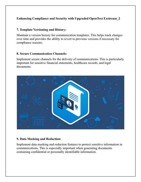 Enhancing Compliance And Security With Upgraded Opentext Exstream2pdf
