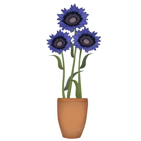 냄비 클립 아트 투명 배경에 파란 꽃 애니메이션 푸른 꽃 클립 아트 투명 배경 만화 푸른 꽃 클립 아트 투명 배경 푸른 꽃 클립 아트 투명 배경 Png 일러스트 및