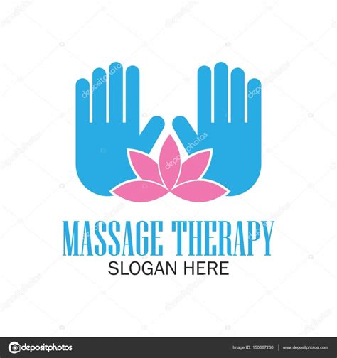 Massage Therapy Logo With Text Space For Your Slogan Tagline Vector