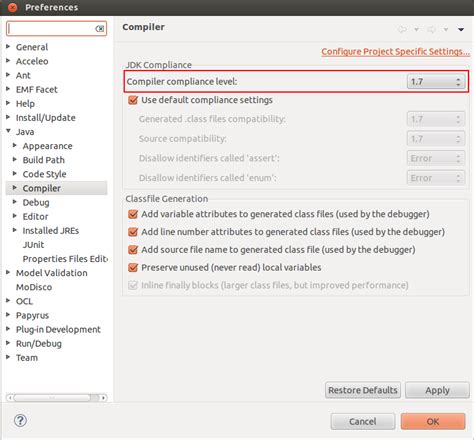 Java Jre Compliance Level Mismatch Between Workspace And New Project Stack Overflow