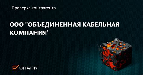 ООО ОБЪЕДИНЕННАЯ КАБЕЛЬНАЯ КОМПАНИЯ Пермь ИНН 5907046920 реквизиты выписка из ЕГРЮЛ адрес
