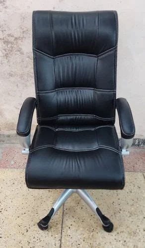 16inch Black Leather High Back Boss Office Chair Fixed Arm At 5699
