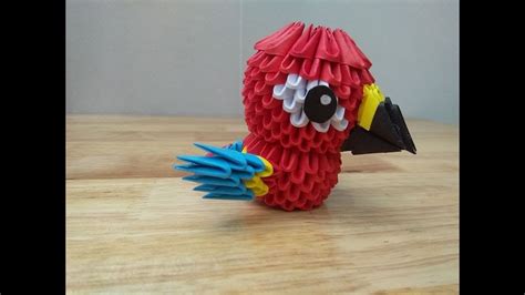 origami parrot 3d origami the creator