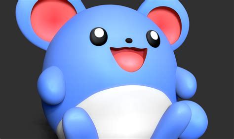 Artstation Marill Pokemon Fanart Resources