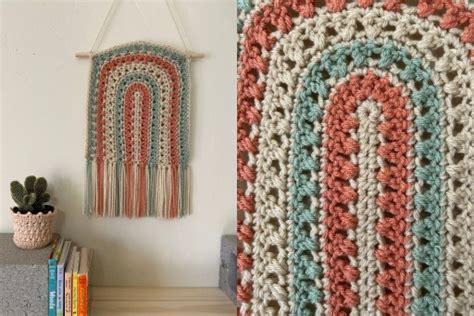 Sage Rainbow Wall Hanging Crochet Pattern High Desert Yarn