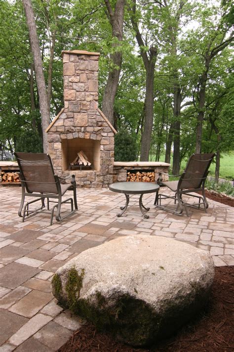 MN Luxury Home Tour Rustic Patio Minneapolis By Yardscapes Inc