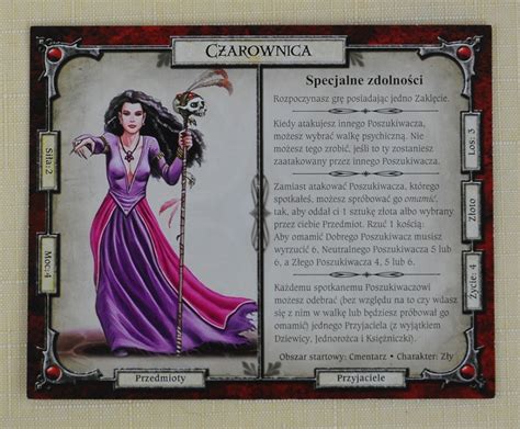 TALISMAN Magia Miecz Karta Postaci CZAROWNICA LUBLIN Kup Teraz Na