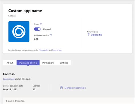 購買協力廠商應用程式及管理訂閱 Microsoft Teams Microsoft Learn