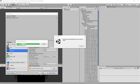 admob android resource linking failed unity error unexpected