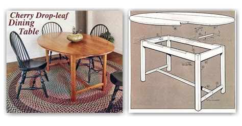 Drop Leaf Dining Table Plans • Woodarchivist