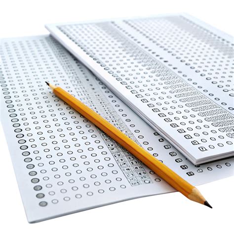Close Up Of Standardized Test Forms And Pencils On A White Surface