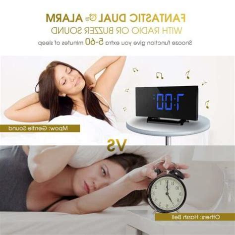 Mpow 5 Led Display Digital Projection Alarm Clock