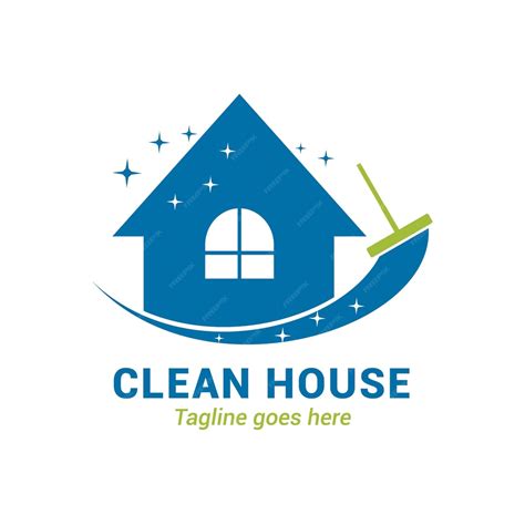 Premium Vector House Cleaning Service Logo Template