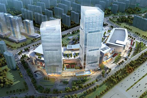 鲁能领秀城商业综合体办公楼塔楼幕墙工程 外装工程 山东雄狮建筑装饰股份有限公司