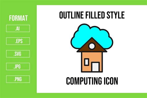 Computing Outline Filled Icon Graphic By Mhd Usman00 Creative Fabrica