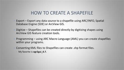 Introduction To Spatial File Formats And Spatial Databases Ppt Download