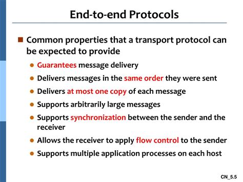 Ppt Computer Networks Chapter 5 End To End Protocols Powerpoint