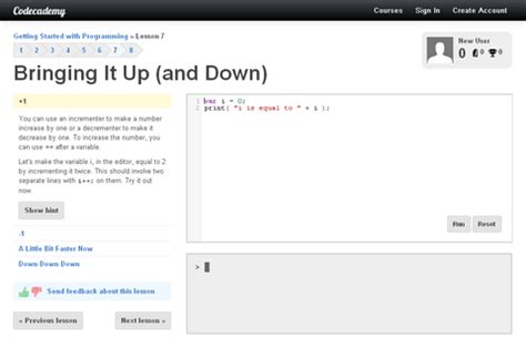 Interactive Way To Learn Programming With Codecademy Web Resources Webappers