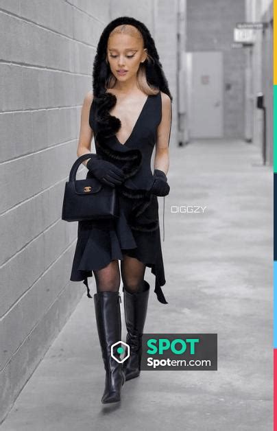 The Row Sling Leather Knee High Boots Worn By Ariana Grande On Her