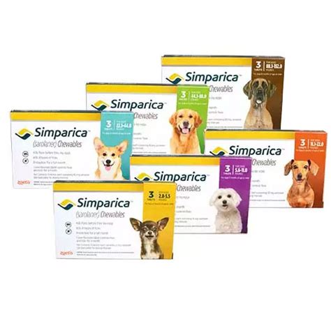 Simparica (Sarolaner) Chews for Dogs - Heartland Vet Supply