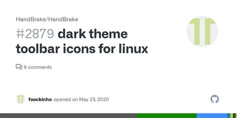 Dark Theme Toolbar Icons For Linux · Issue 2879 · Handbrakehandbrake
