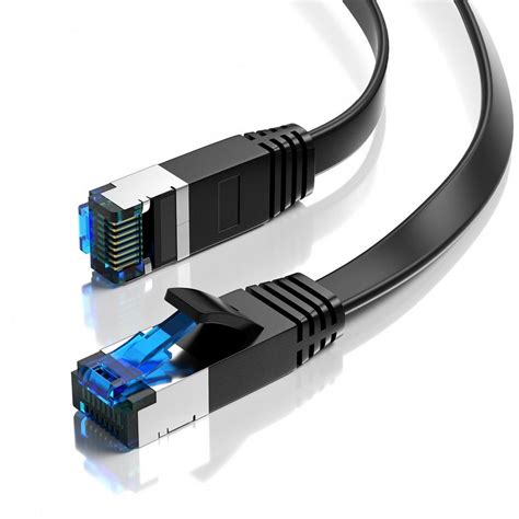 Jamega Cat 7 Flachkabel Rj45 Lan Ethernet Patchkabel Netzwerk Lan