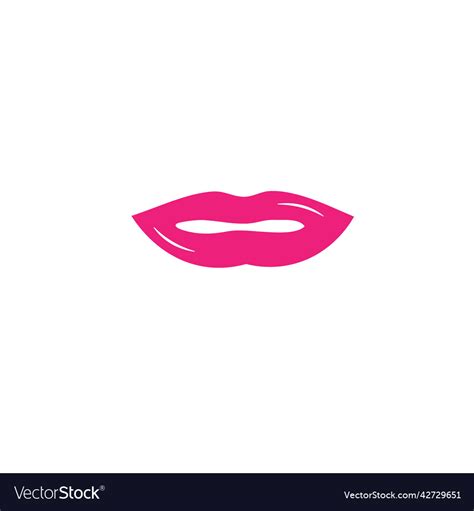 Sexy Beauty Lips Template Design Royalty Free Vector Image