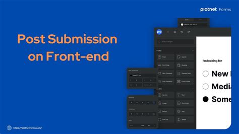 Customize Post Submission Front End With Wordpress Sites Using Piotnet Forms Youtube