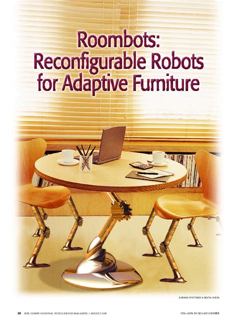 Pdf Roombots Reconfigurable Robots For Adaptive Furniture