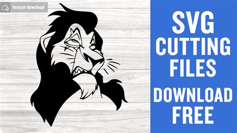 Silhouette Lion King Scar Svg 247 Svg File For Silhouette Porn Sex