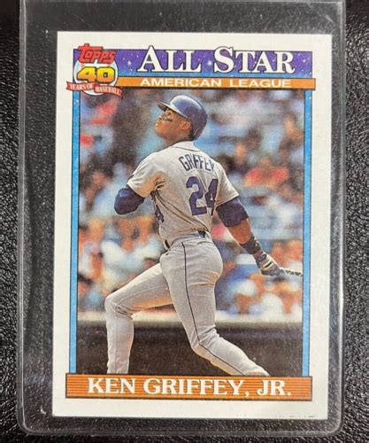 1991 Topps 40 Years Of Baseball All Star Ken Griffey Jr 392 MINT EBay