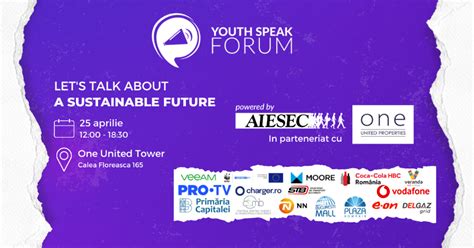 PRO TV Mai sunt doar 5 zile până la Youth Speak Forum eveniment