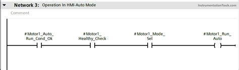 Motor Starter Logic Using Siemens Plc Tia Portal