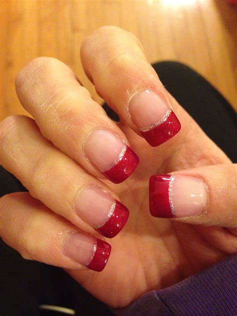 30 Red French Tip Nails References