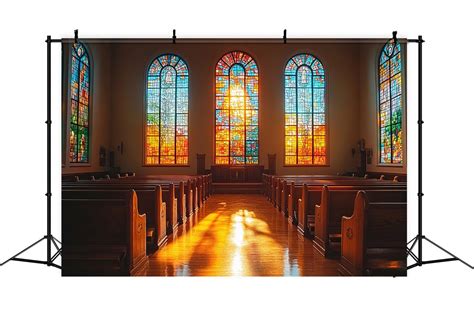 Easter Backdrops For Church Stained Glass Morning Church Backdrop Tww3