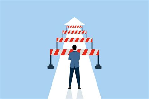 El Concepto De Superar Retos Y Obstáculos En El Camino A Negocio éxito
