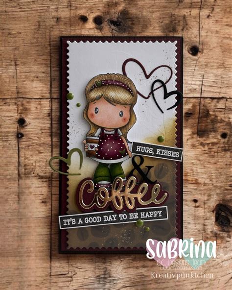 Hugs Kisses And Coffee Cc Designs Rubber Stamps