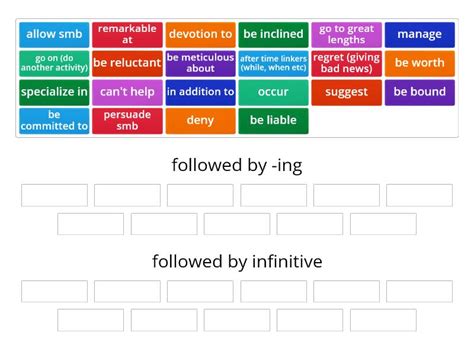 So C1 11 Grammar Verb Patterns Group Sort