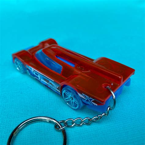 Gruppo X Red Hot Wheels Car Keychain Keyring Racer Etsy