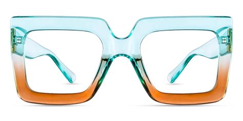 Kairo Square Green Frame Glasses Abbe Glasses